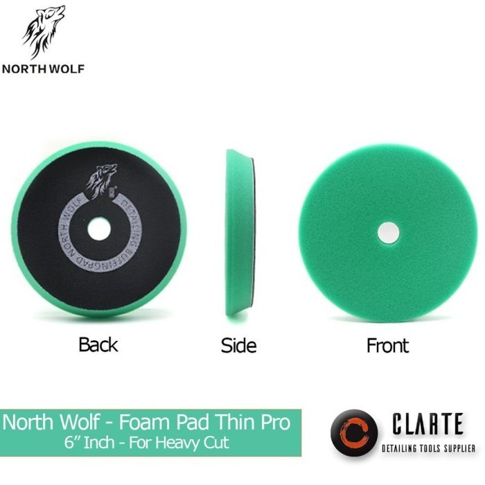 Jual North Wolf Foam Pad Thin Pro 6" Inch - Heavy Cut Foampad Thin - Green | Shopee Indonesia