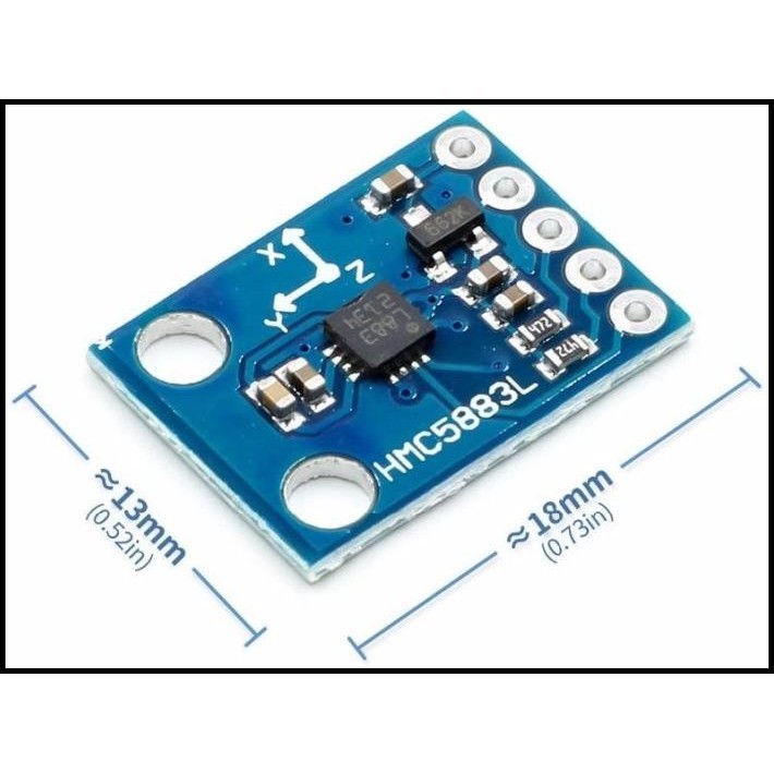 Jual BEST DEAL IIC I2C GY-273 HMC5883L 3-AXIS COMPASS MAGNETOMETER ...