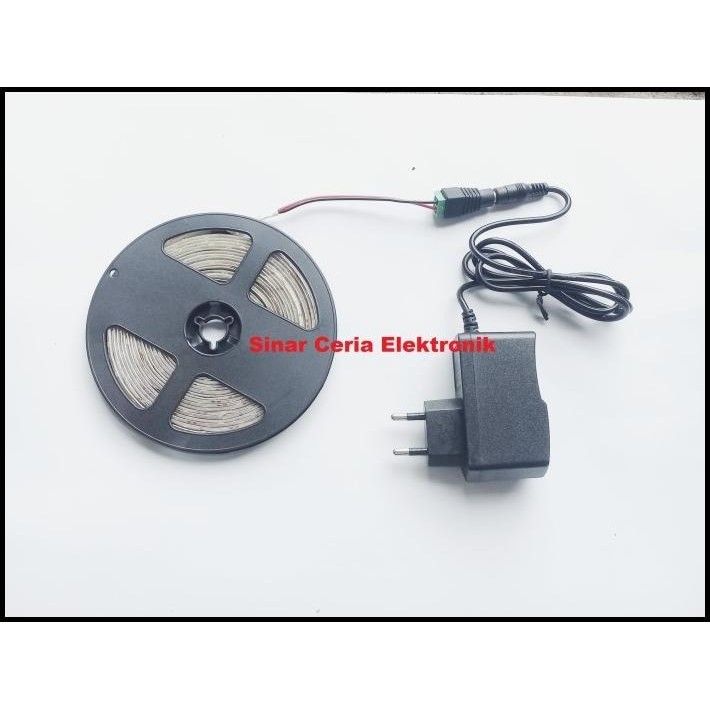 Jual GRATIS ONGKIR 1 PAKET LED STRIP TEMPEL ANTI AIR 5 METER+ADAPTOR ...