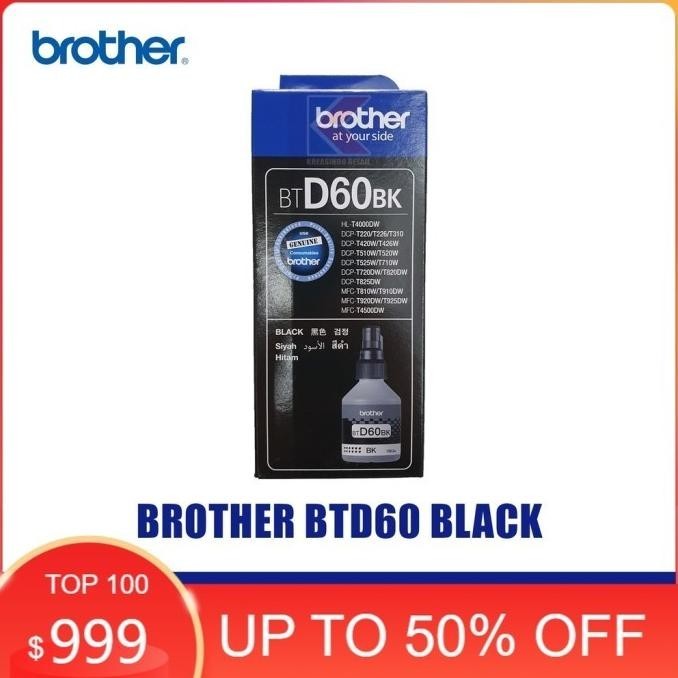 Jual Tinta Brother BTD60 / BT D60 Black Original (BTD60BK) | Shopee ...