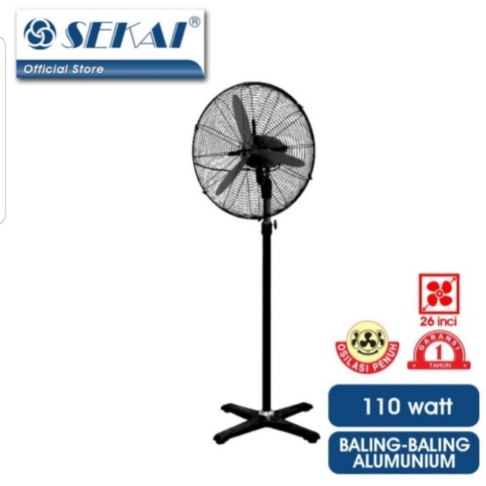Jual Sekai Stand Industrial Fan 26 inch IST - 2689 | Shopee Indonesia
