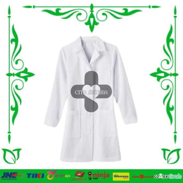 Jual Jas Lab/Baju laboratorium - Praktikum Lengan Panjang | Shopee ...