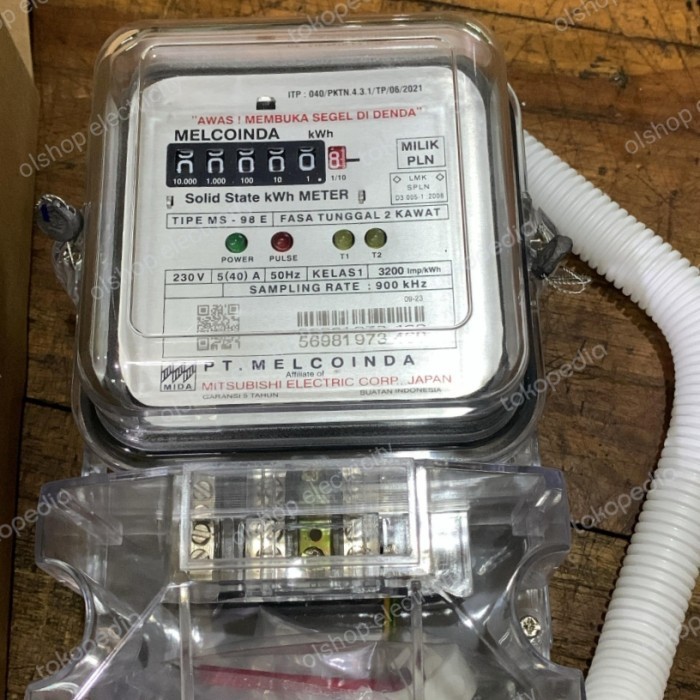 Jual KWH METER MELCOINDA ANALOG 1 PHASE 5.40 TAHUN 2023 (Pascabayar) | Shopee Indonesia