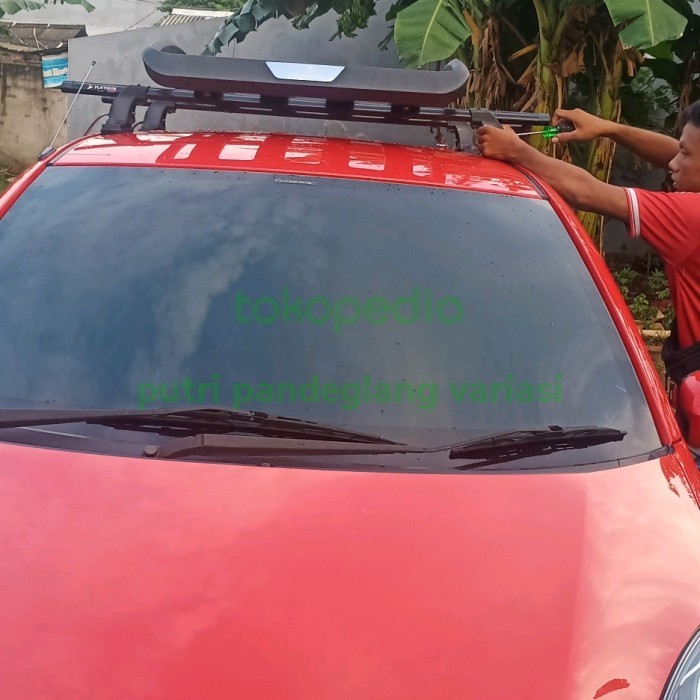 Jual Roof Rack Bagasi Atas Mobil Honda Brio Merk Hummer+Cross Bar ...