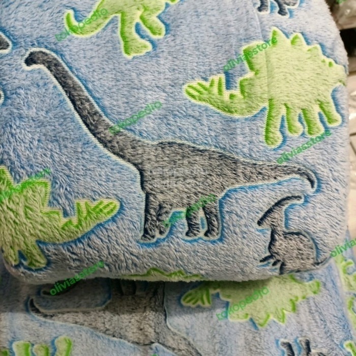 Jual Selimut Thermal Blanket King Rabbit Glow In The Dark Dinosaurus ...