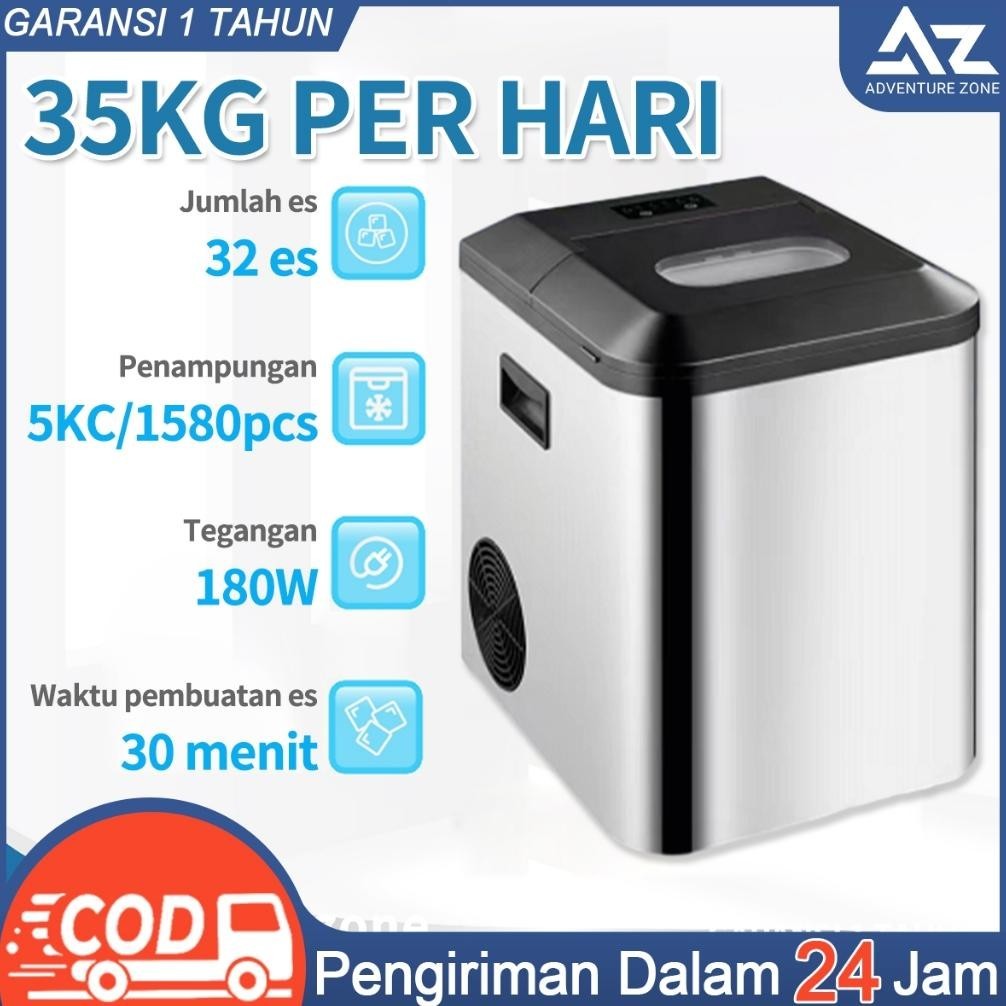 Jual Mesin Es Cube Pembuat Es Batu 35kg per 24 jam | Shopee Indonesia