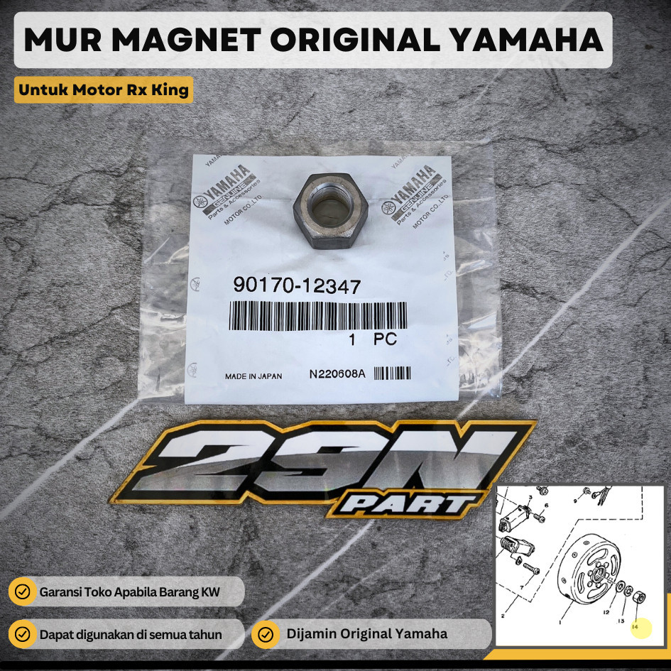 Jual MUR KRUK AS MAGNET RX KING RXK RXS ROTOR MAGNET KIRI 90170-12347 ...