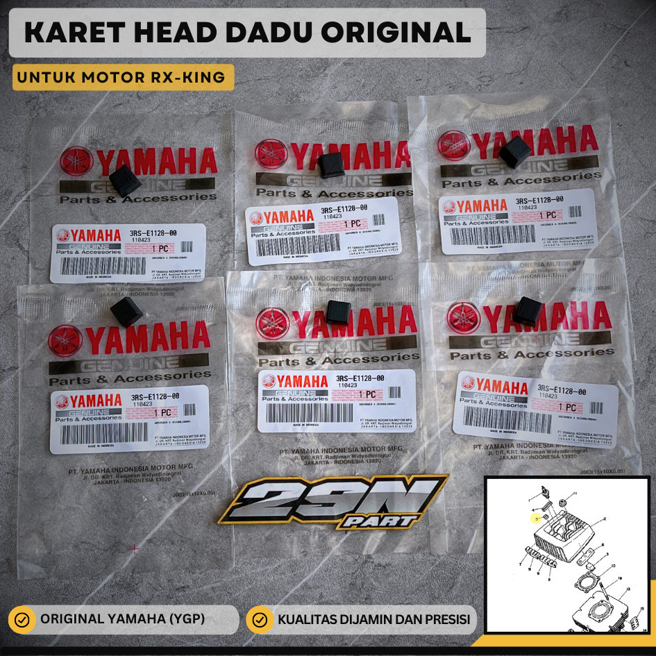 Jual KARET HEAD RX KING BAGIAN ATAS KARET BLOK ABSORBER 4 | 3RS-E1128 ...