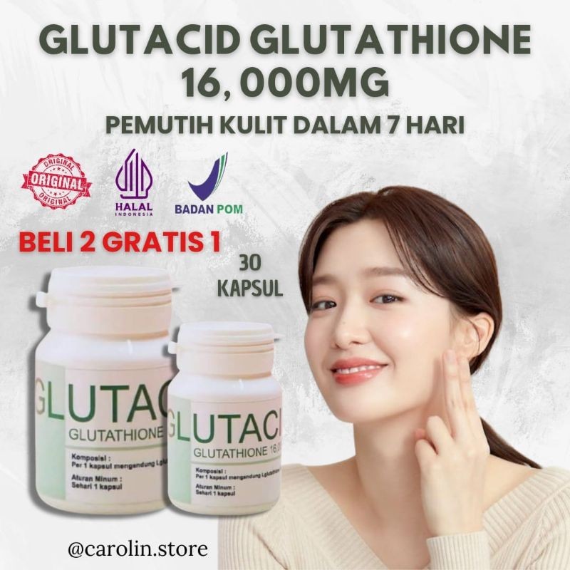 Jual [Promo] GLUTACID WHITENING 16 000MG | Glutacid Whitening Untuk ...