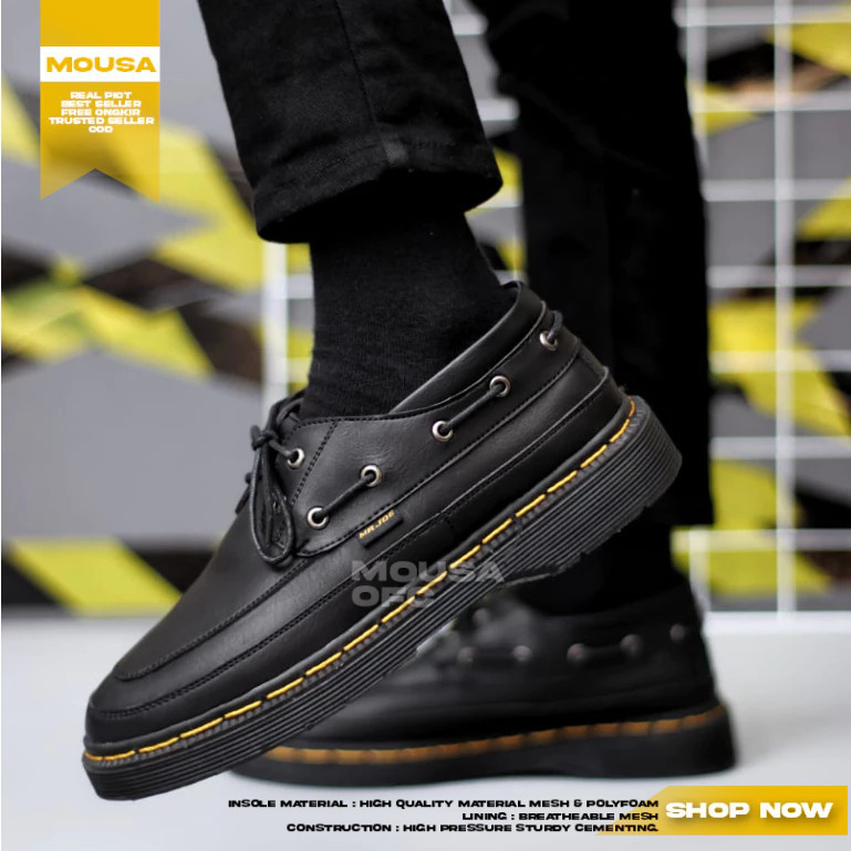 Jual [LOOK STYLISH] Sepatu Formal Pantofel Docmart Low Boots Kerja ...