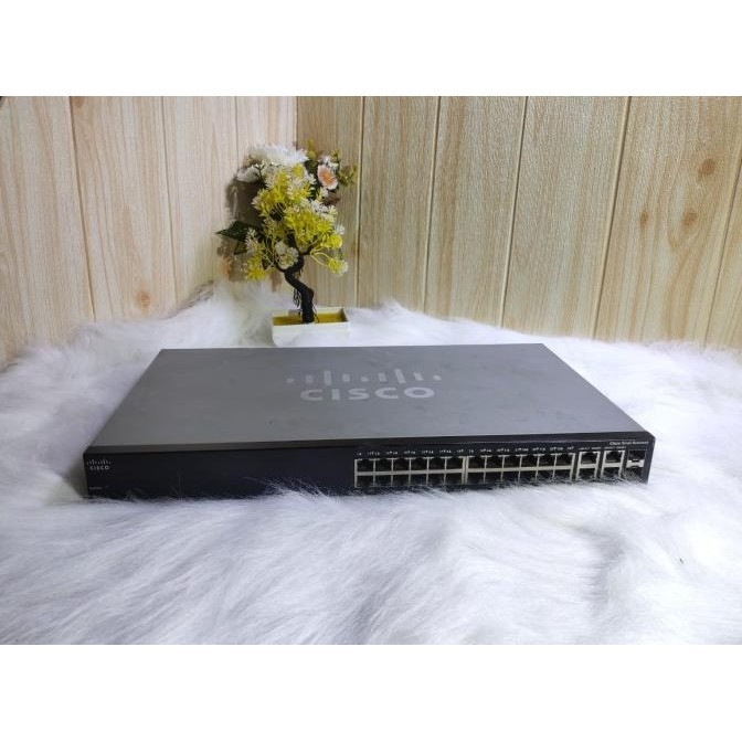Jual Cisco SF300-24 24-Port Managed Switch with Gigabit Uplinks SFP ...