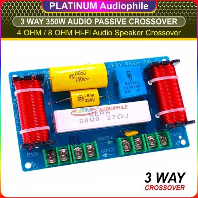 Jual Crossover Pasif 3 Way Passive Speaker Crossover Low Mid High WEAH ...