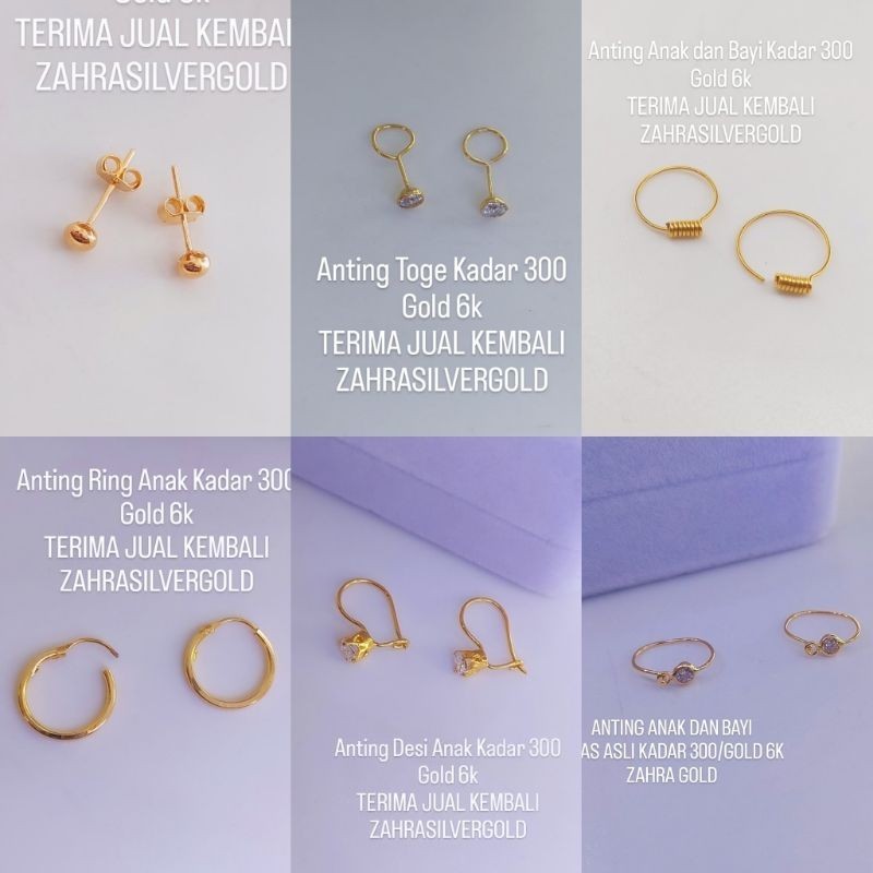 Jual Anting Bayi dan Anak EMAS Asli kadar 300 (Terima Jual Kembali) | Shopee Indonesia
