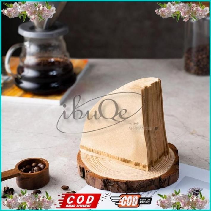 Jual BARANG FILTER KOPI V60 01-02 / 40-100PCS 1-2 / 1-4 CUPS SARINGAN ...