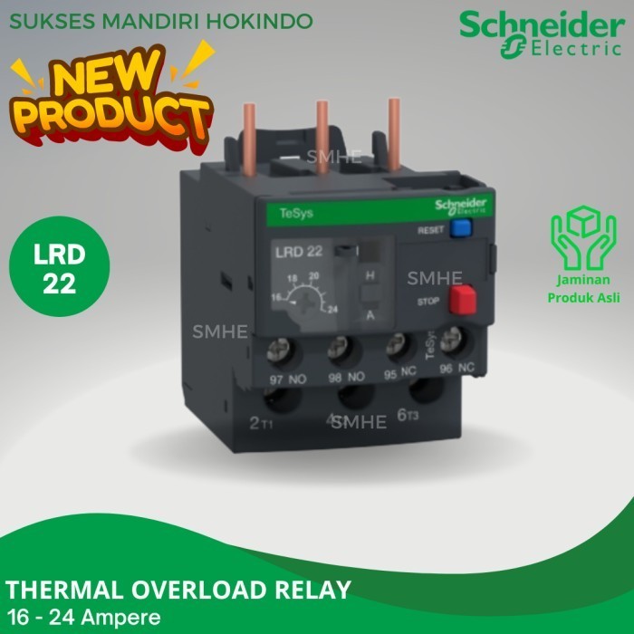 Jual Asli Lrd22 Lrd 22 Thermal Overload Relay Schneider Tesys Original ...