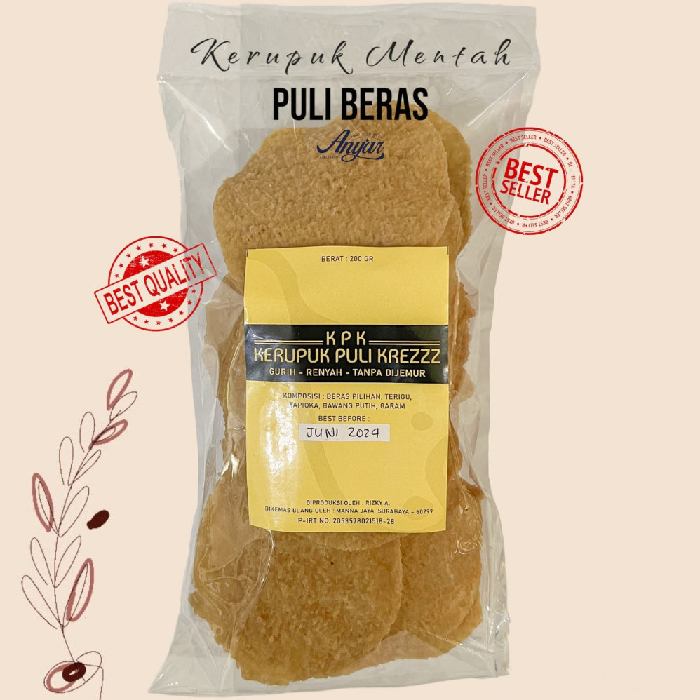 Jual Kerupuk Puli Beras Cap Krezz Mentah Bulat @180gr | Shopee Indonesia