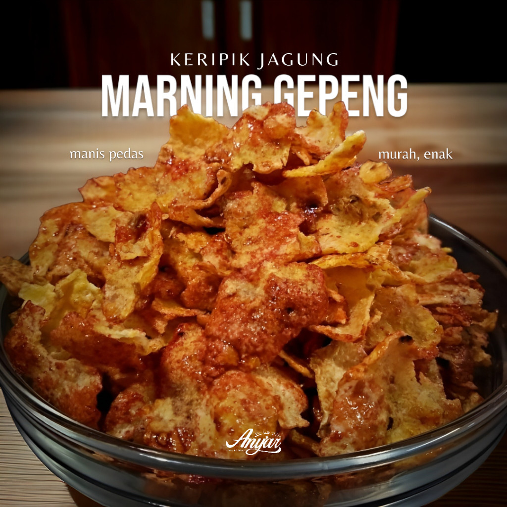 Jual Keripik Marning Jagung Gepeng Pedas Manis @250gr | Shopee Indonesia