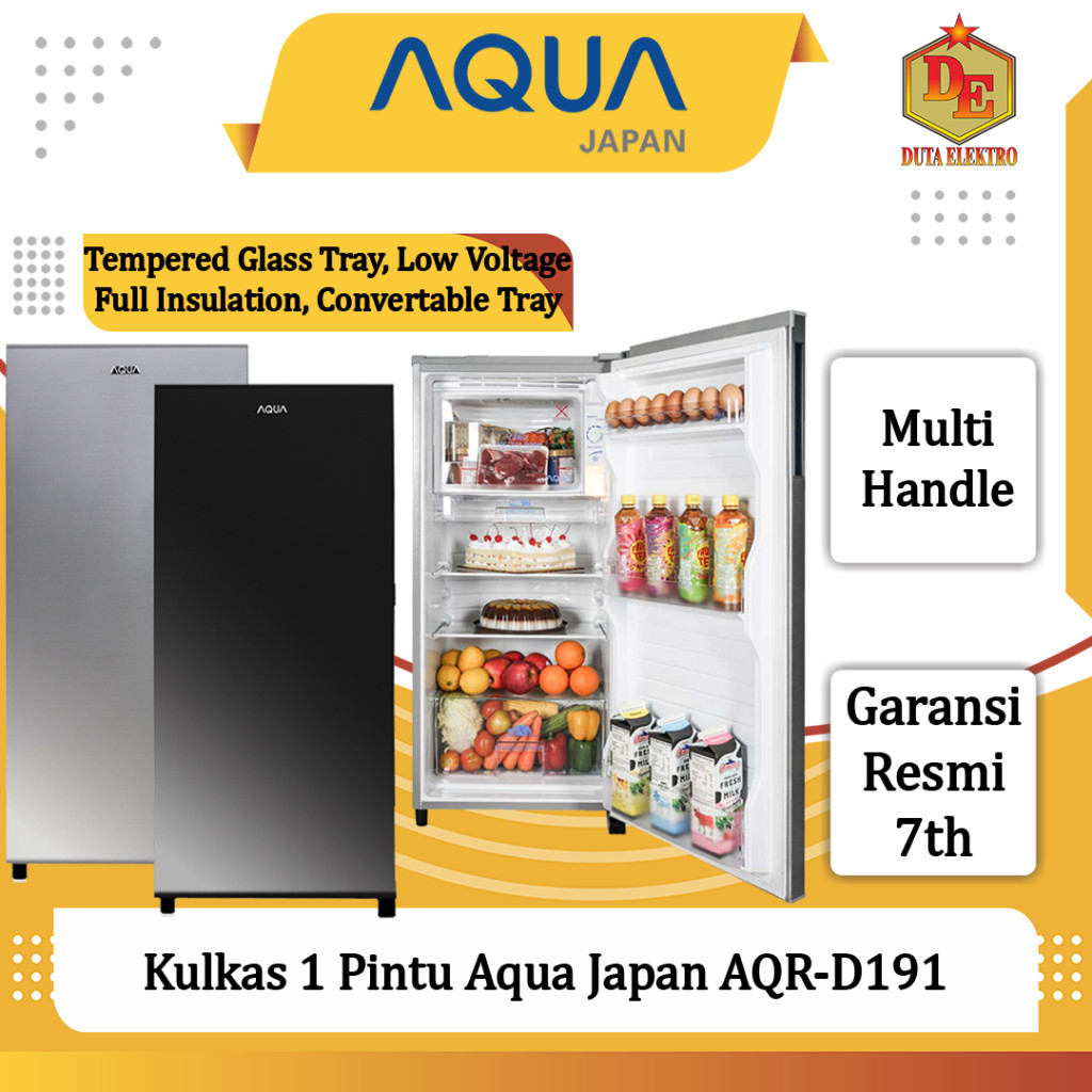 Jual Kulkas 1 Pintu Aqua Japan AQR-D191 | Shopee Indonesia