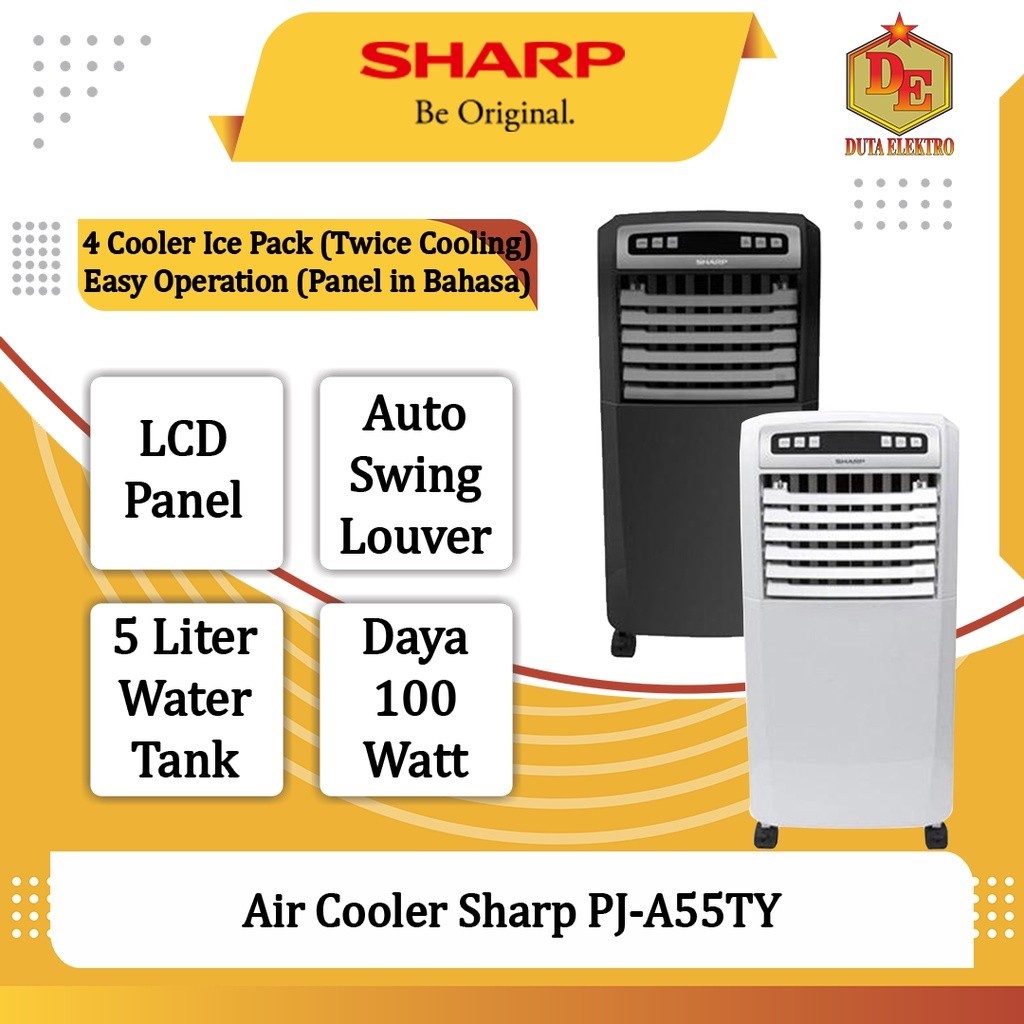 Jual Air Cooler Sharp PJA 55 TY BW | Shopee Indonesia
