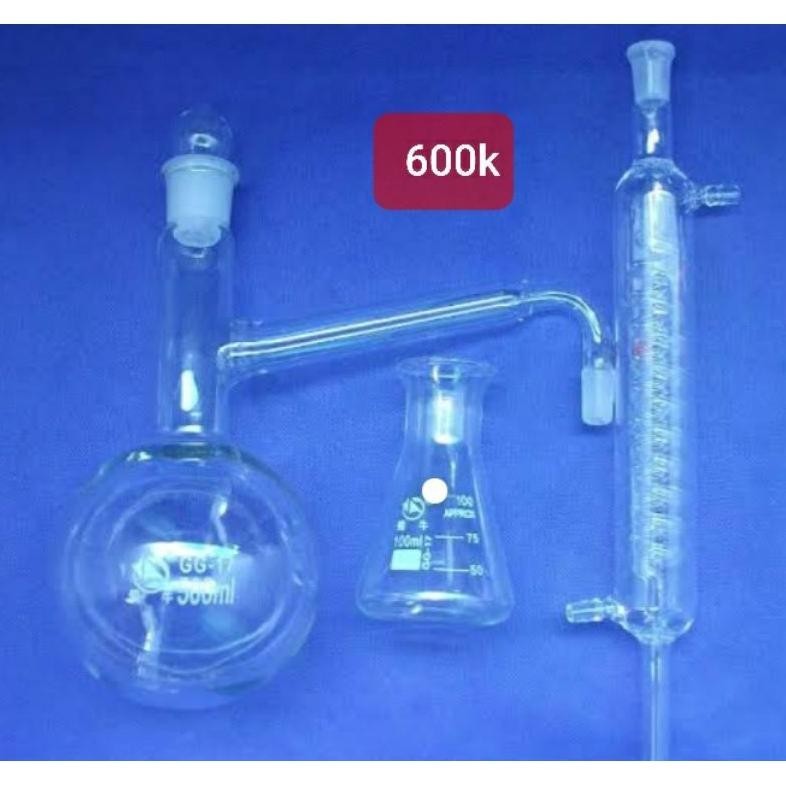 Jual READYY>> ALAT DESTILASI GELAS LABORATORIUM PYREX ATAU DURAN ...