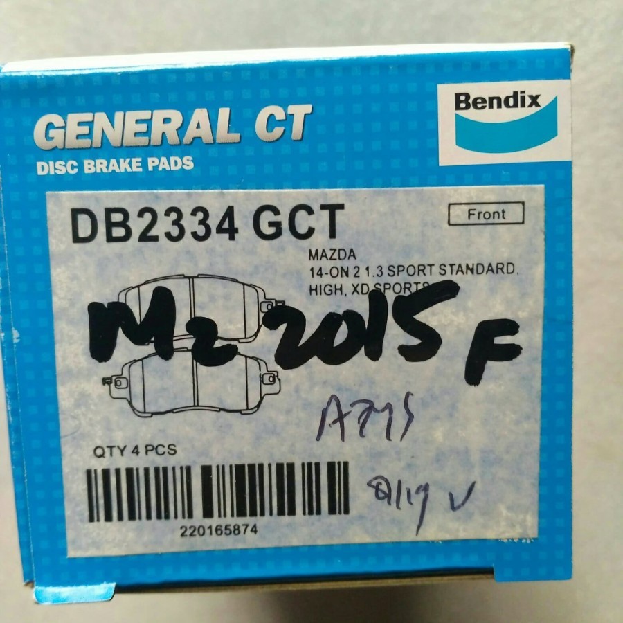 Jual Bendix DB 2334 kampas rem depan Mazda 2 tahun 2015 | Shopee Indonesia