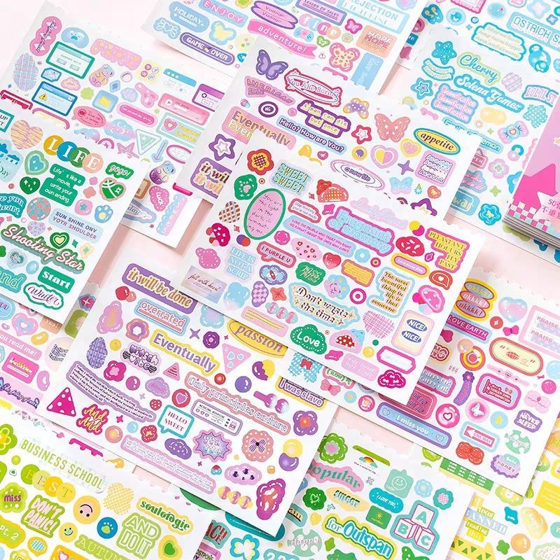 Jual 1lembar Stiker Dekorasi Untuk Jurnal Deco Sticker Tulisan | Shopee ...