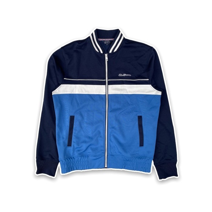 Jual BEN SHERMAN BOMBER TRACK JACKET (BLUE) ORIGINAL | Shopee Indonesia