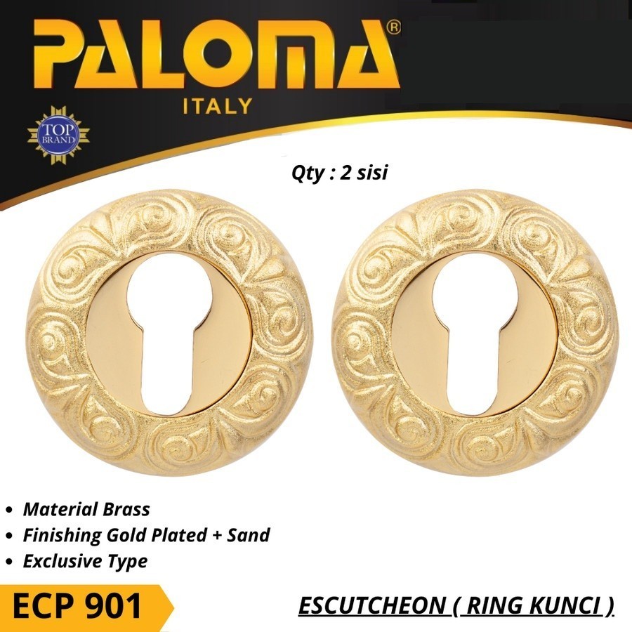Jual PALOMA ECP 901 ESCUTCHEON RING KUNCI BULAT CYLINDER GAGANG PINTU ...