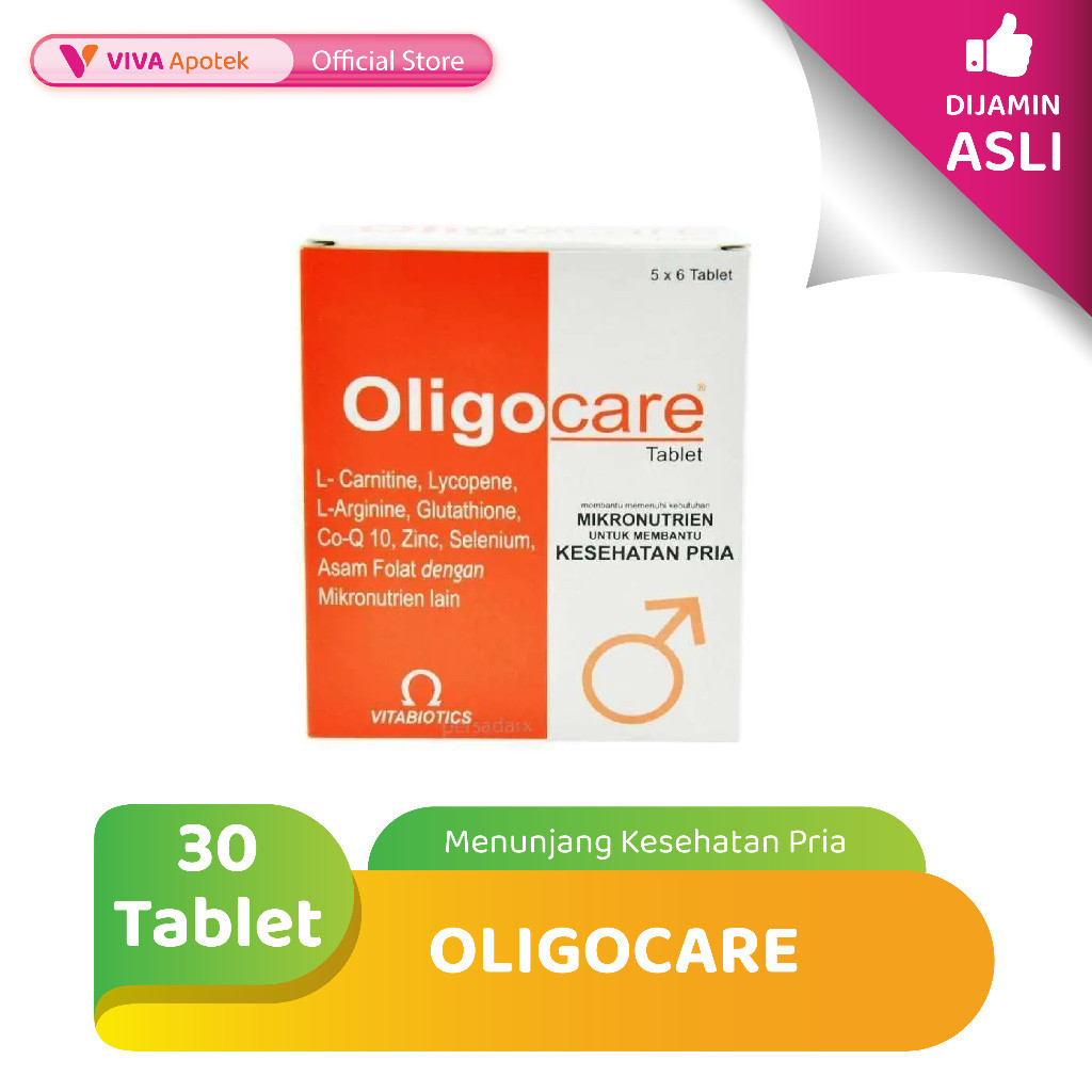 Jual Oligocare untuk Menunjang Kesehatan Pria (30 Tablet) | Shopee ...
