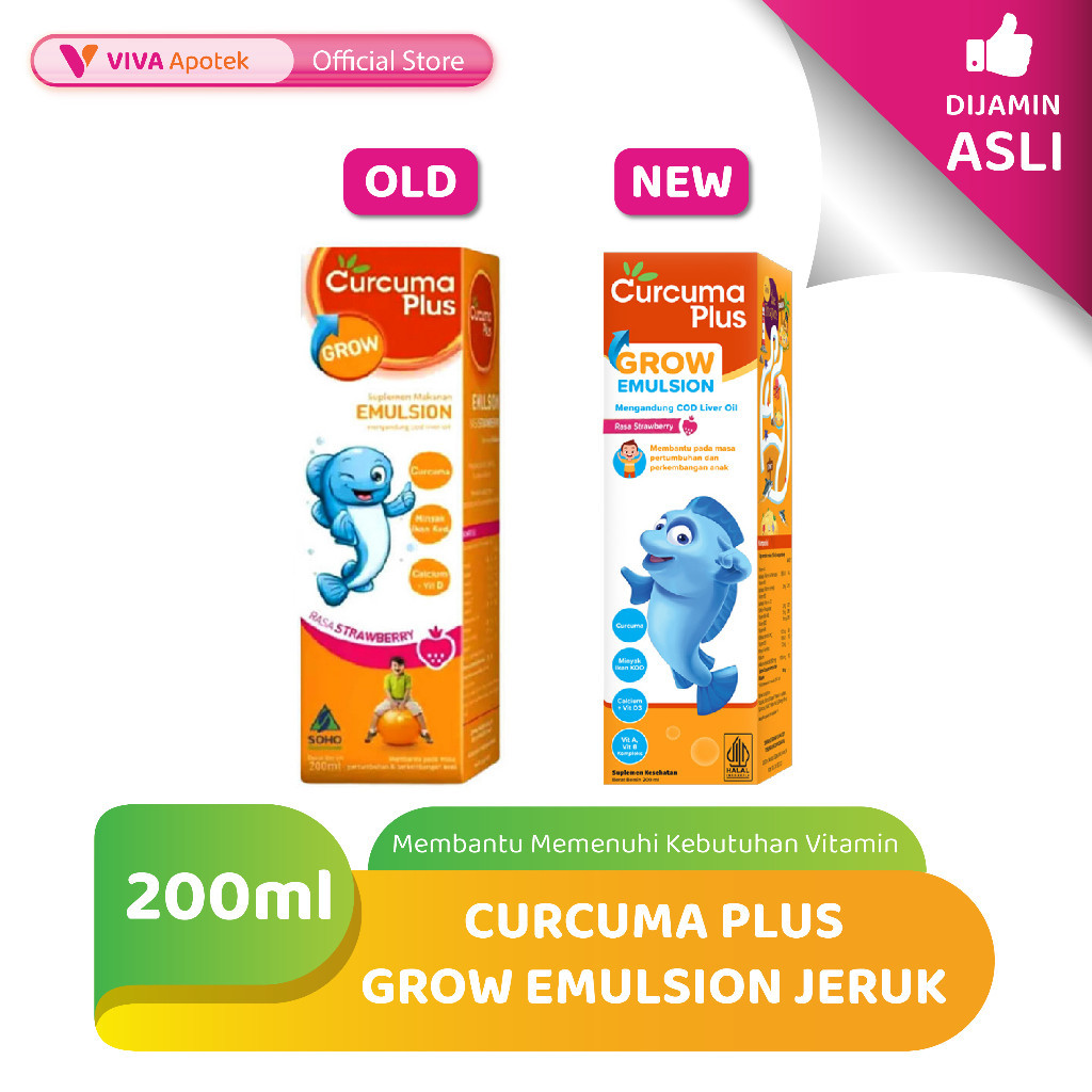 Jual Curcuma Plus Grow Emulsion Jeruk Membantu Pertumbuhan Anak (200 ml ...