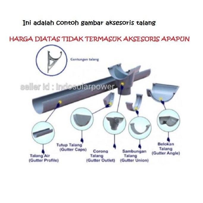 Jual Talang Air Pvc Hr 6 Inch 15 Cm Maspion Setengah Lingkaran Lingkar ...