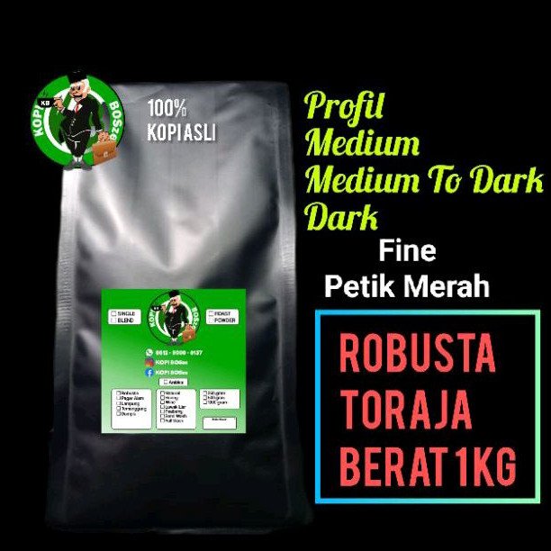 Jual Kopi Fine Robusta Toraja( Robusta Coffee Toraja) 1 Kg Proses ...