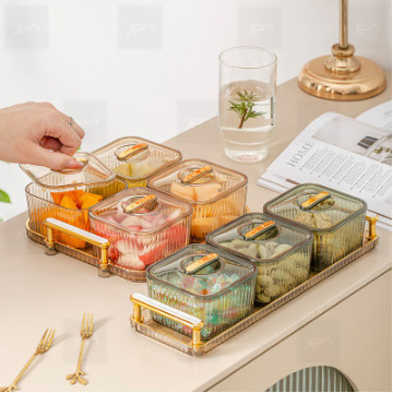 Jual Luxury Snack Tray Set With Lid/ Set Nampan Mangkuk Tempat Snack ...