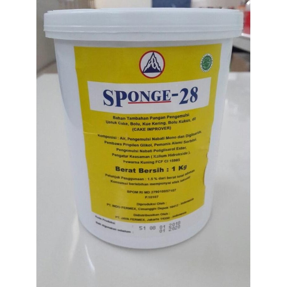 Jual sp merek 28, sponge 28, cake emulsifier, pengembang kue 1kg ...
