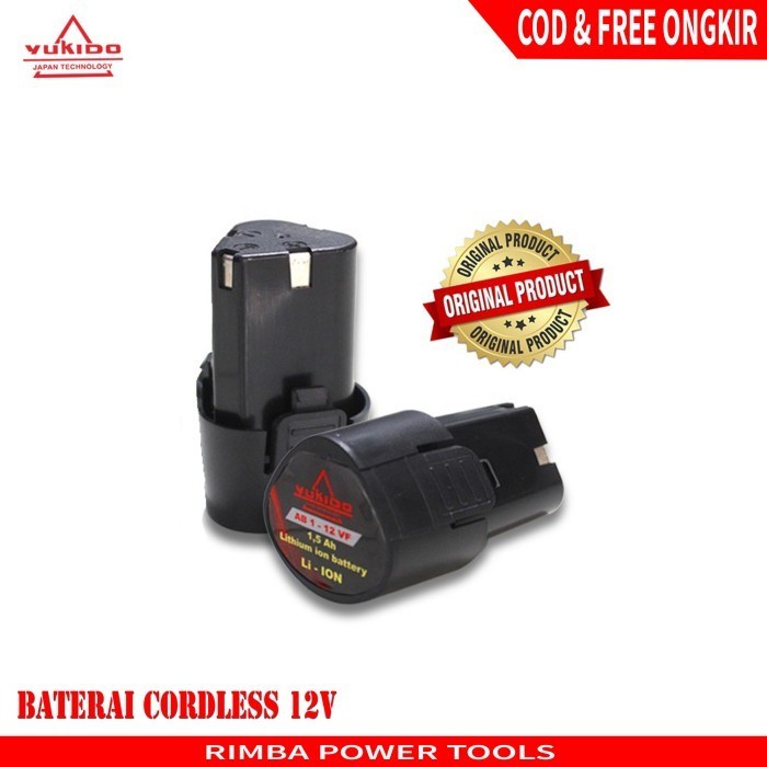 Jual Baterai Bor Cordless 12 Volt Li-Ion Battery 1.5 Ah Baterry ...