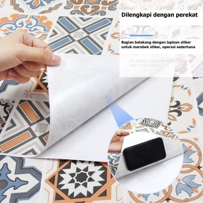 Jual Wallpaper Lantai Kamar Mandi / Sticker Dinding Serbaguna 3D Anti ...