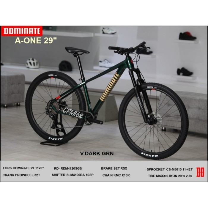Jual Sepeda Gunung DOMINATE A-ONE BASE ALLOY 10 SPEED SHIMANO MTB 29 Inch | Shopee Indonesia