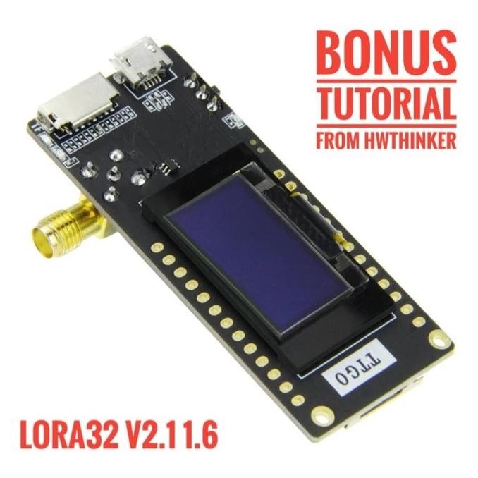 Jual Lilygo Ttgo Lora32 Lora V2.1 915Mhz 923Mhz Esp32 Oled 0.96 Wifi ...