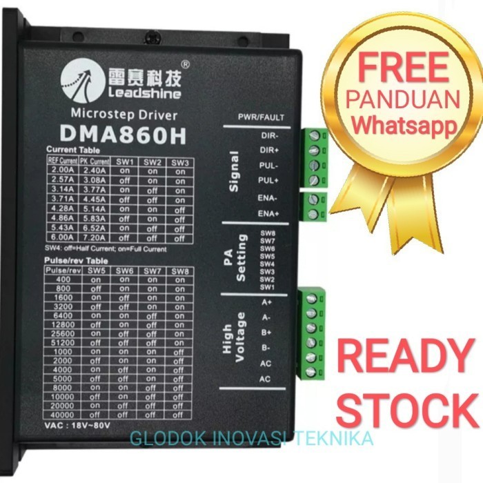 Jual Ready! Driver Stepper Motor Leadshine Dma860H Dma 860 Nema 23 34 ...