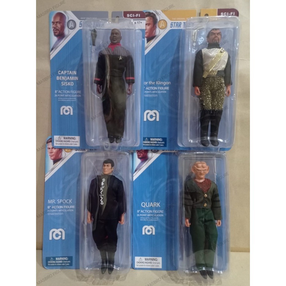 Jual Action Figure Mego Star Trek Mr. Spock Kor The Klingon 8-Inch ...