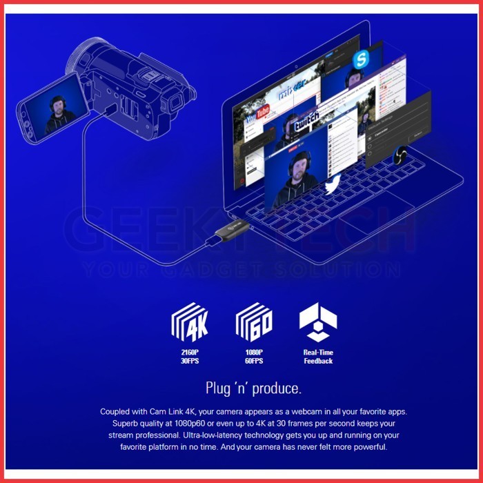 Jual Elgato Cam Link 4K / Camlink 4K Hdmi Capture Record Camera Resmi 2 ...