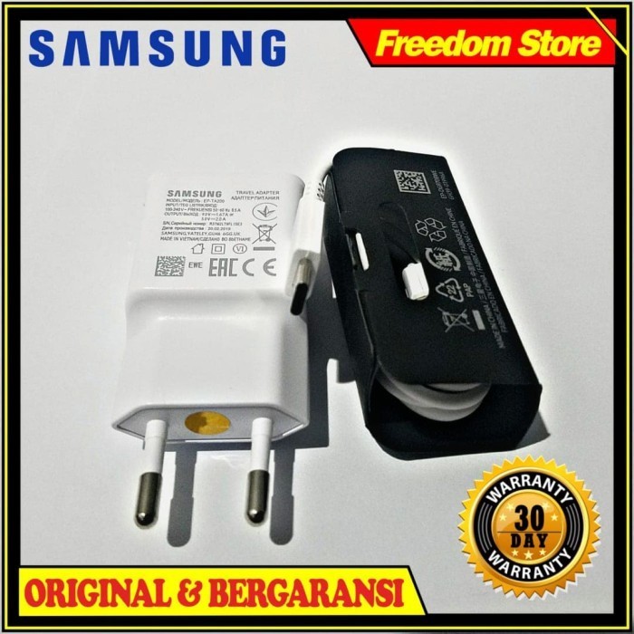 Jual FAST Charger Samsung Galaxy A20 A30 A50 USB Type C Casan Original ...