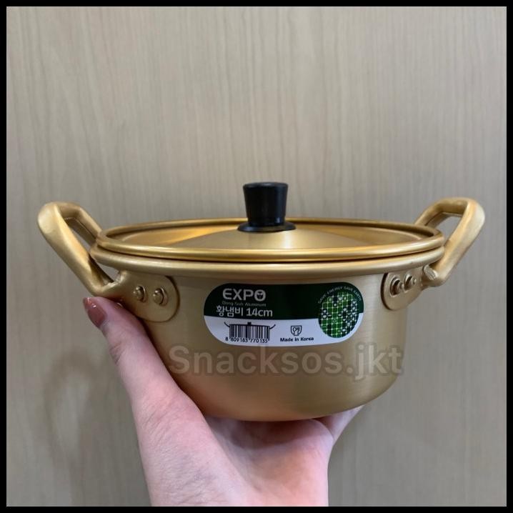 Jual Dongsuh Aluminium Panci Ramyun Gold Mie Korea 14Cm - Korean Noodle ...