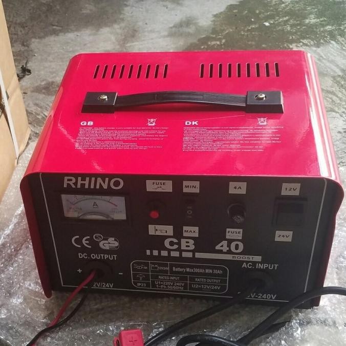 Jual Battery Charger Cb-40 Cas Aki Rhino Charger Aki 220V Merk Rhino ...