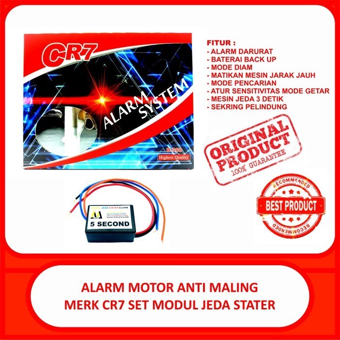 Jual Baru Alarm Motor Cr7 Set Modul Injeksi Jeda Stater Murah | Shopee ...