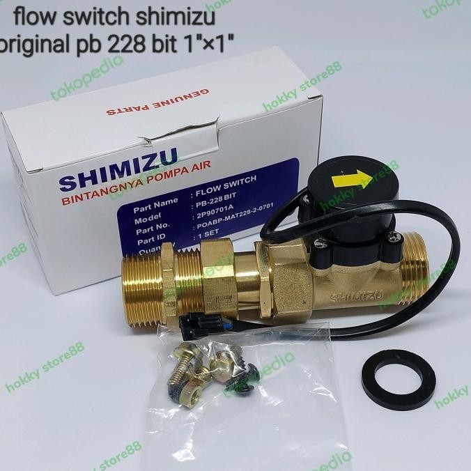 Jual Flow Switch Shimizu Original 1 x 1" Otomatis Pompa Booster PB 228 ...