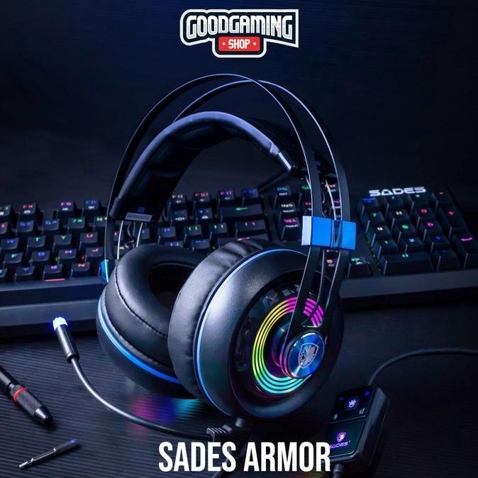 Jual Sades Armor Rgb Realtek 7.1 Gaming Headset Koreasugame | Shopee ...