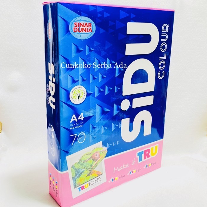 Jual Kertas Hvs A4 70 Gram Sinar Dunia ( Pink ) / 1 Rim Isi 500 Lembar ...