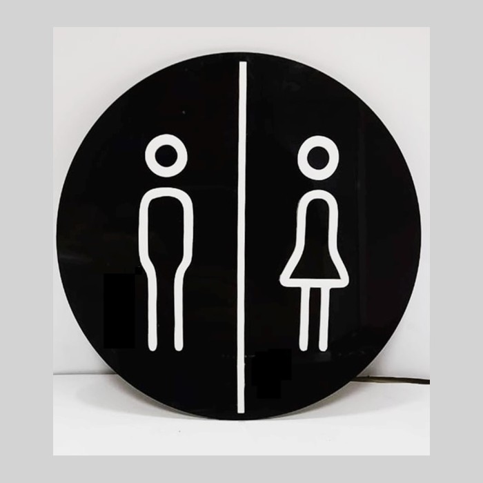 Jual Ready TOILET ACRYLIC SIGN BOARD / Toilet Direction Sign Board ...