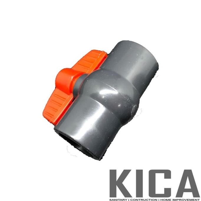 Jual Stop Kran / Ball Valve PVC 1 INCH MEREK HPP TEBAL CV Megah Jaya | Shopee Indonesia